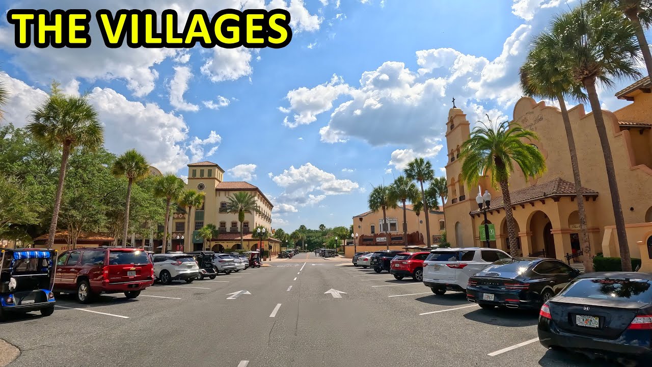 Spanish Springs Town - The Villages Florida Driving Through - YouTube