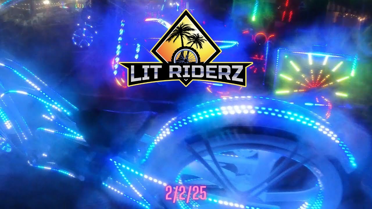 Lit Ridrz Crew rolln Santa Monica on a foggy night, New Lit Riderz song! 2/2/25 - YouTube