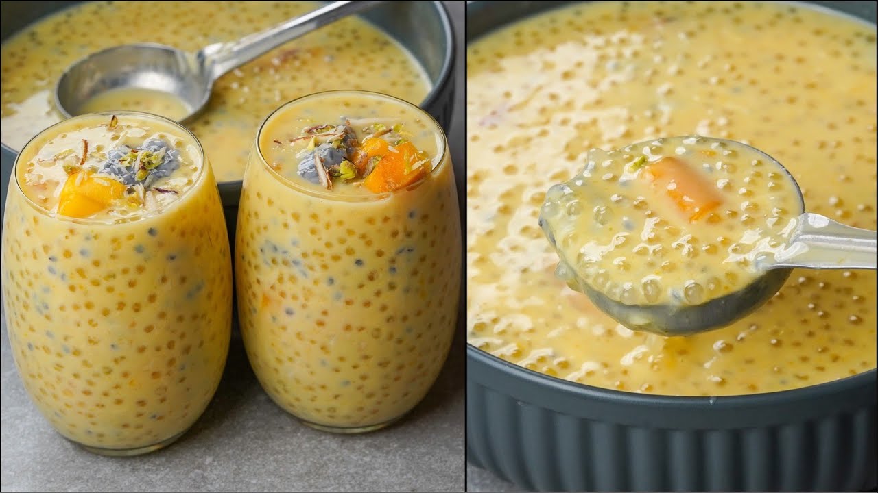 Mango Sago Drink Recipe | Refreshing Summer Mango Drink Recipe | Mango ...