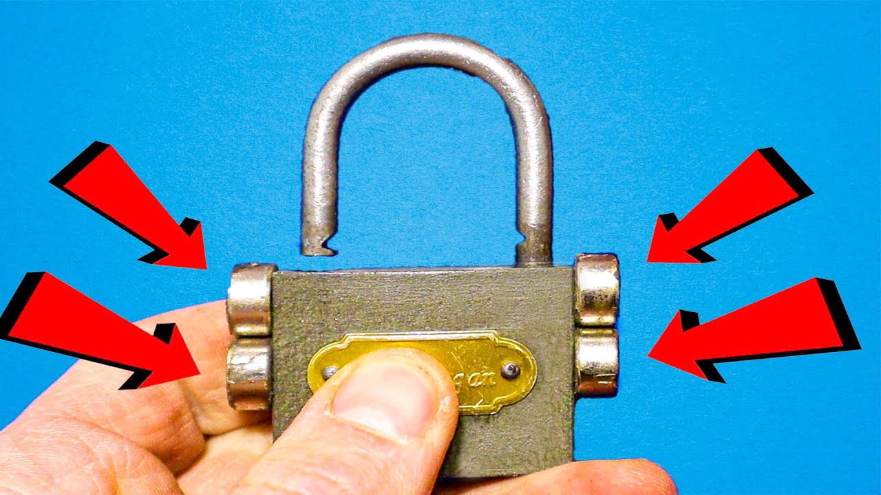 How to open a lock without a key. You certainly didn't know that before ...