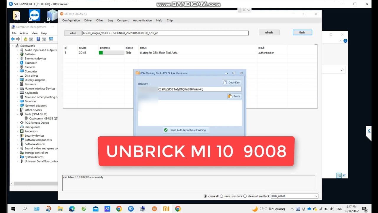 UNBRICK MI 10 5G 9008 | How To UNBRICK Your Xiaomi Phone - YouTube