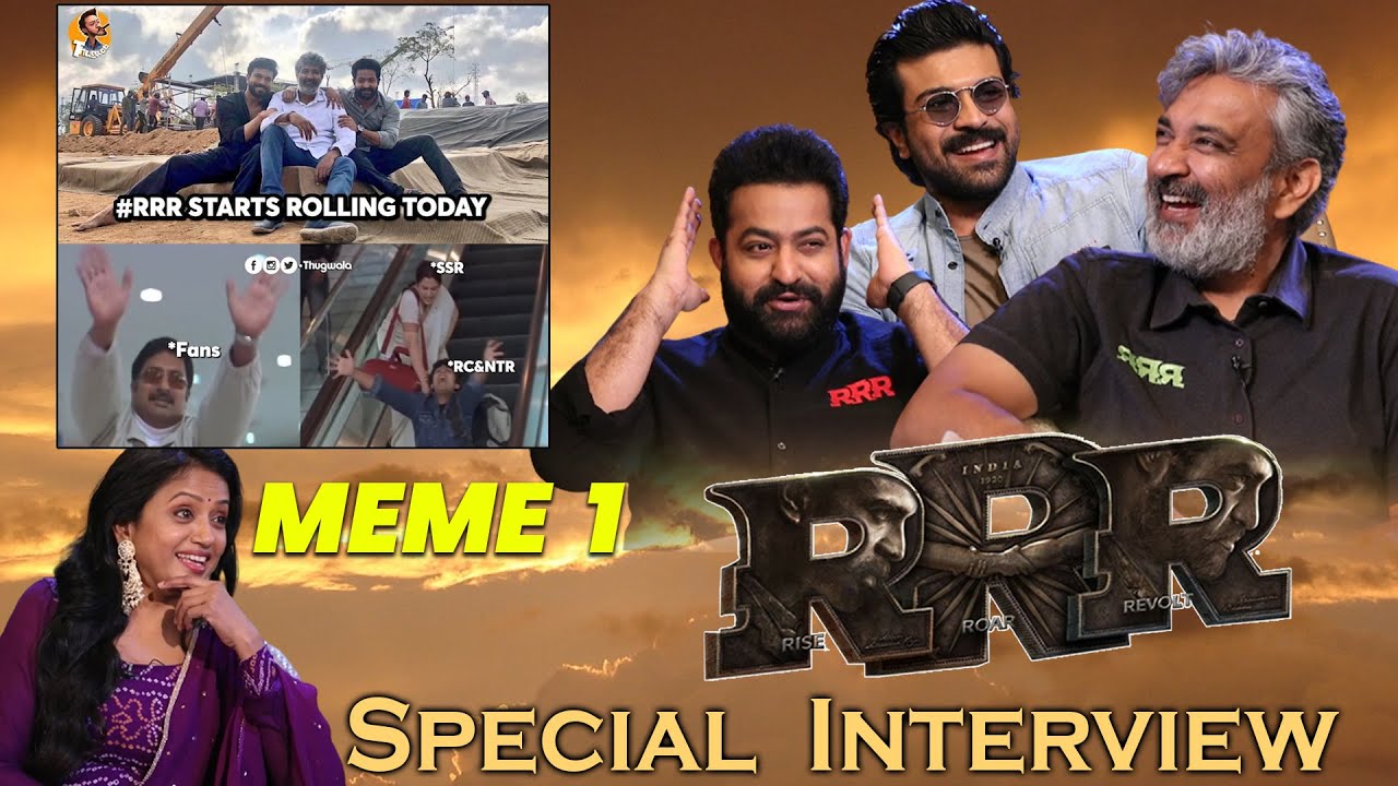 RRR HILARIOUS Memes Interview : MEME 1 | Anchor Suma | Jr Ntr | Ram ...