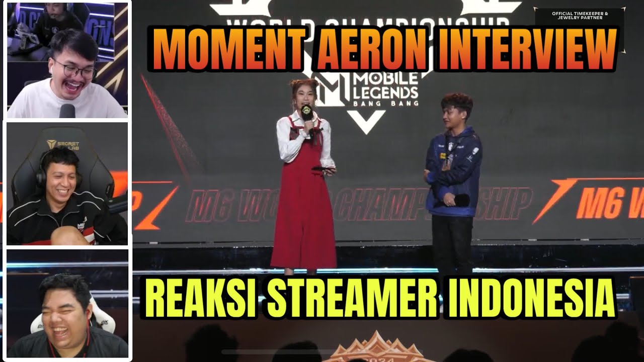 REAKSI STREAMER INDONESIA MOMENT TLID AERON INTERVIEW || MODE PADA ...