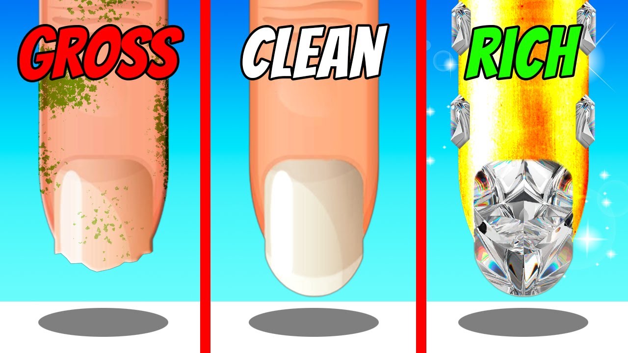 From POOR To BILLIONAIRE in Nail Stack! - YouTube