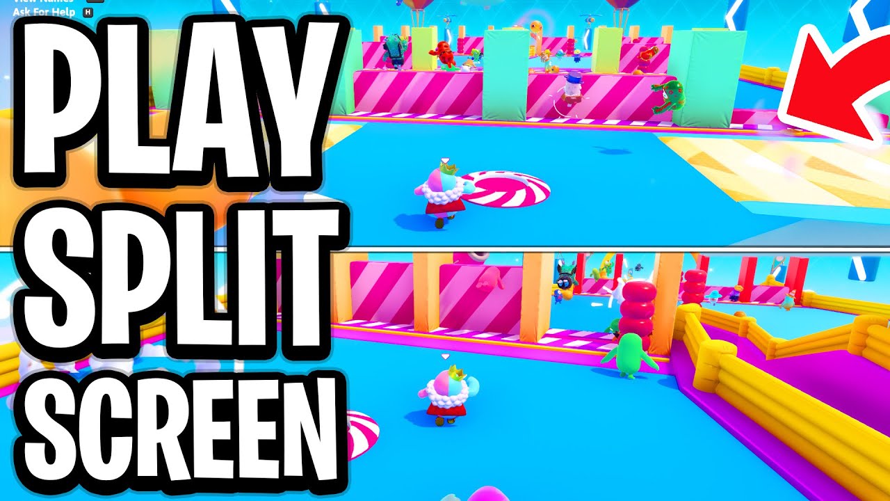 How To Play Split Screen on Fall Guys! (2 Player Split Screen - PS4/PS5 ...