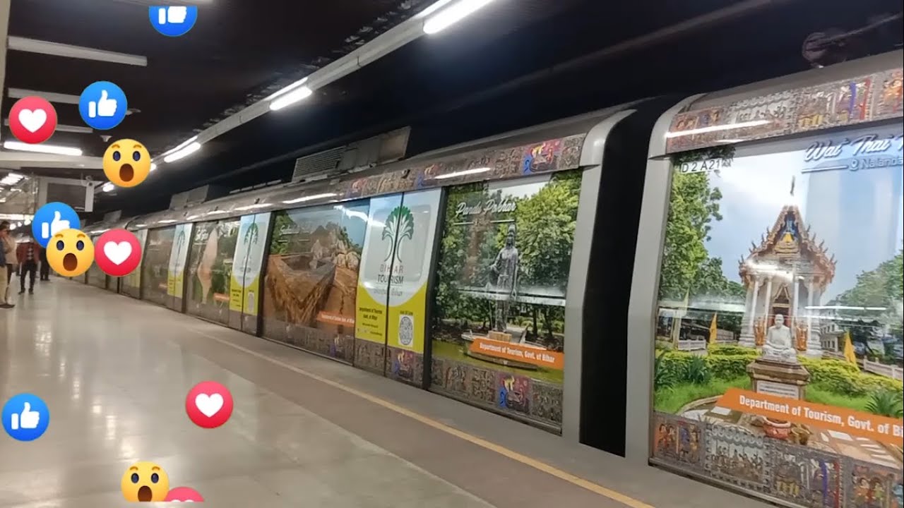 Bihar Tourism Metro Branding on Delhi Metro - YouTube