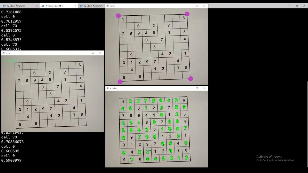 Python Opencv Sudoku Solver With Tensorflow Youtube
