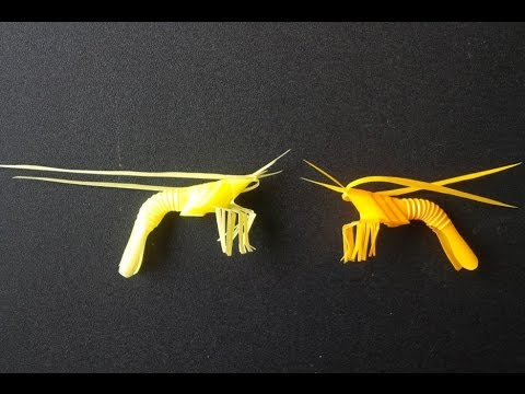How To Make Straw Shrimp - Craft Tutorial - YouTube