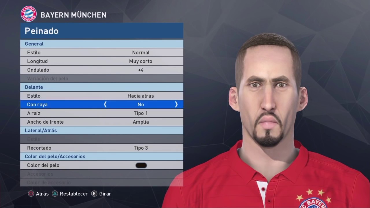 Frank Ribery Bayern Munchen face edit pes 2017 - YouTube