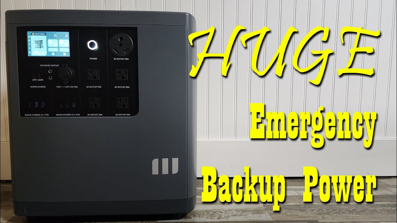 Huge Portable Power Generator Mango Power E ~ Backup Power - YouTube