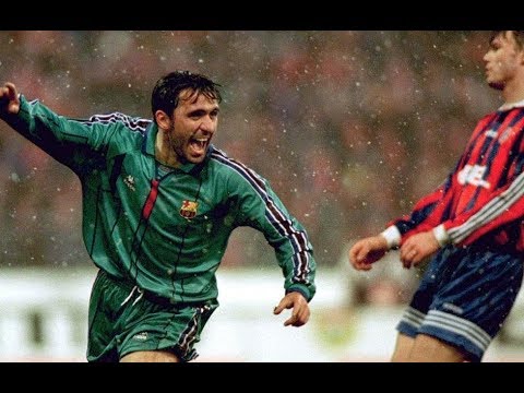Gheorghe HAGI (Barcelona) vs Bayern Münih 1996 ● Gol ve gol