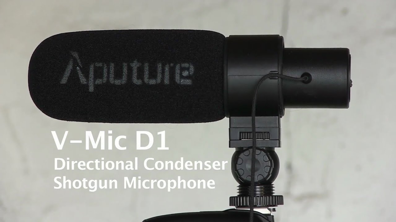 Aputure V-Mic D1 On-Camera Shotgun Video Condenser Microphone - YouTube