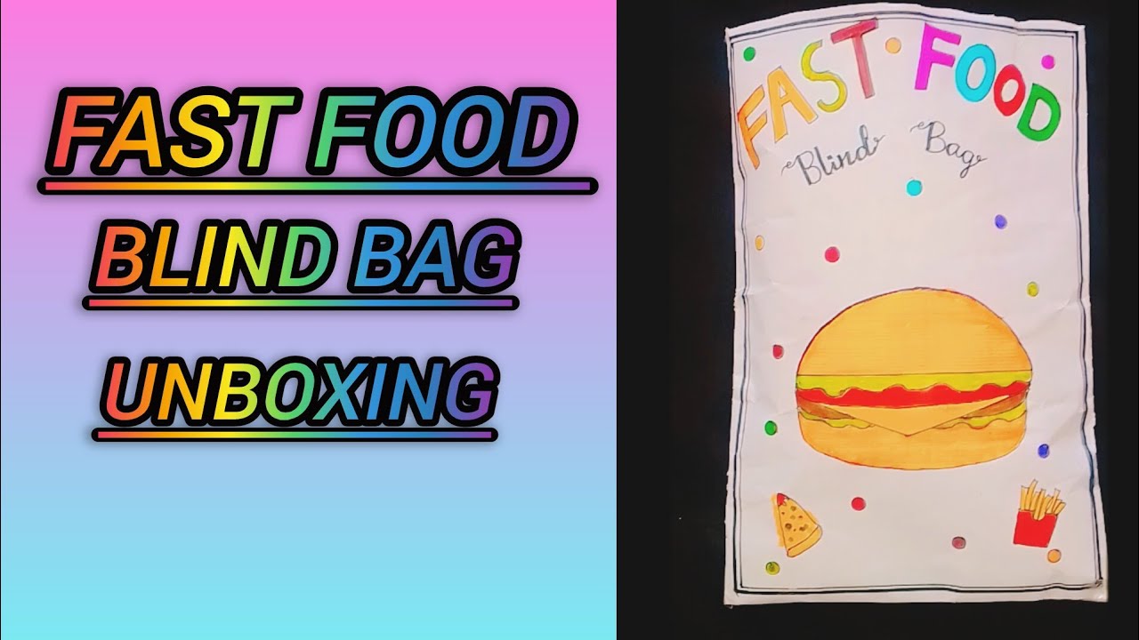 Fast food blind bag unboxing |ASMR| blind bag # fast food - YouTube