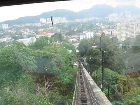 Penang Hill Cable Train Ride, Malaysia - 2009. - YouTube