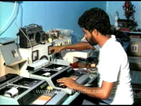 Telex machine or old calculator in use in India: nostaglia from the ...