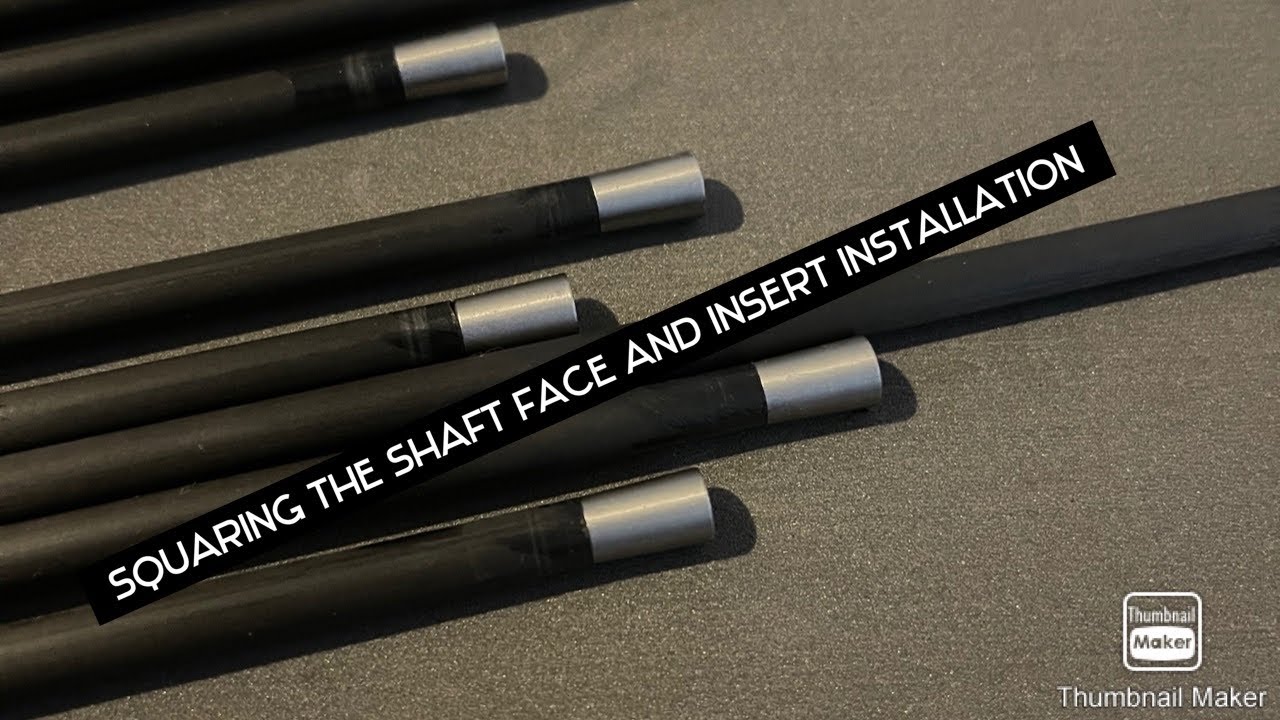 Building arrows Squaring the arrow-shaft And insert installation (Black ...