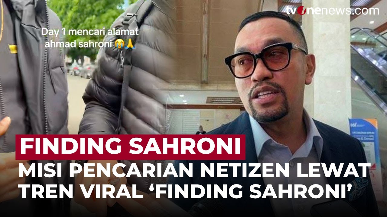 Viral! Netizen Cari Keberadaan Ahmad Sahroni lewat Tren 'Finding ...
