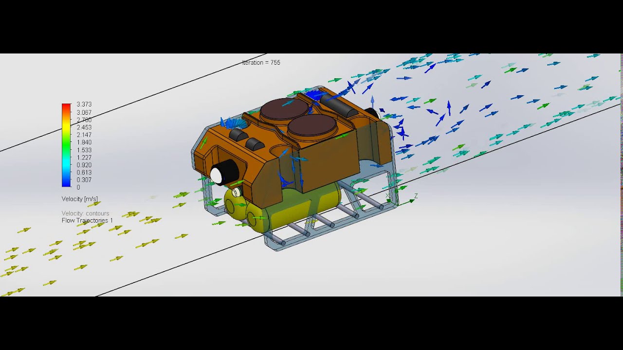 CFA Analysis on a AUV Model. - YouTube