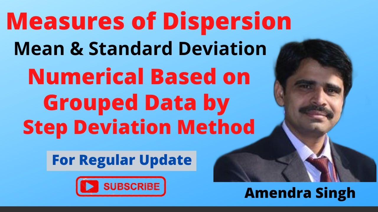 Standard Deviation || Numerical of Mean and SD based on Grouped Data by ...