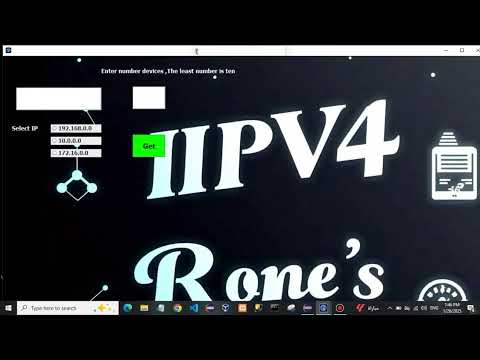 A simple program to calculate the perfix and some IP elements