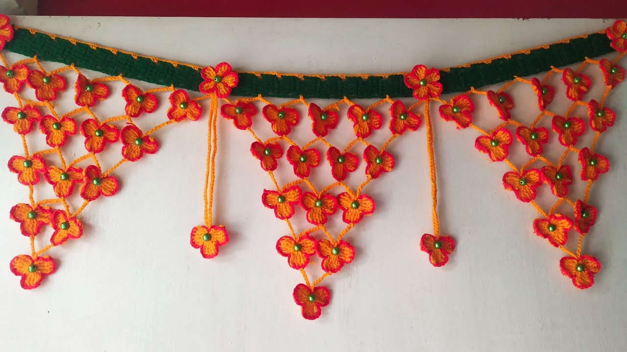 Wow!!! New toran/easy and new toran design/how to crochet beautiful ...