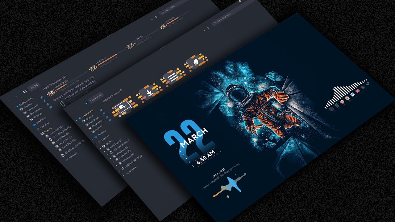 Cool New Modern Windows 10 Theme 2021 - YouTube