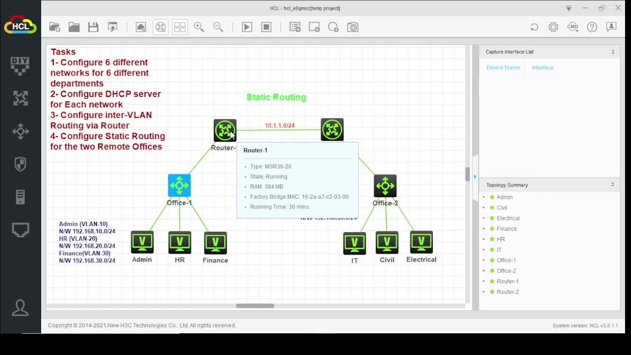 How to configure Static Routes on "H3C/HPE" Devices by using HCL Cloud ...
