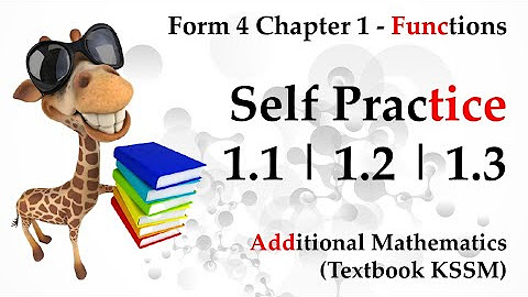 Form 4 Add Maths KSSM Chapter 1 - Functions - YouTube