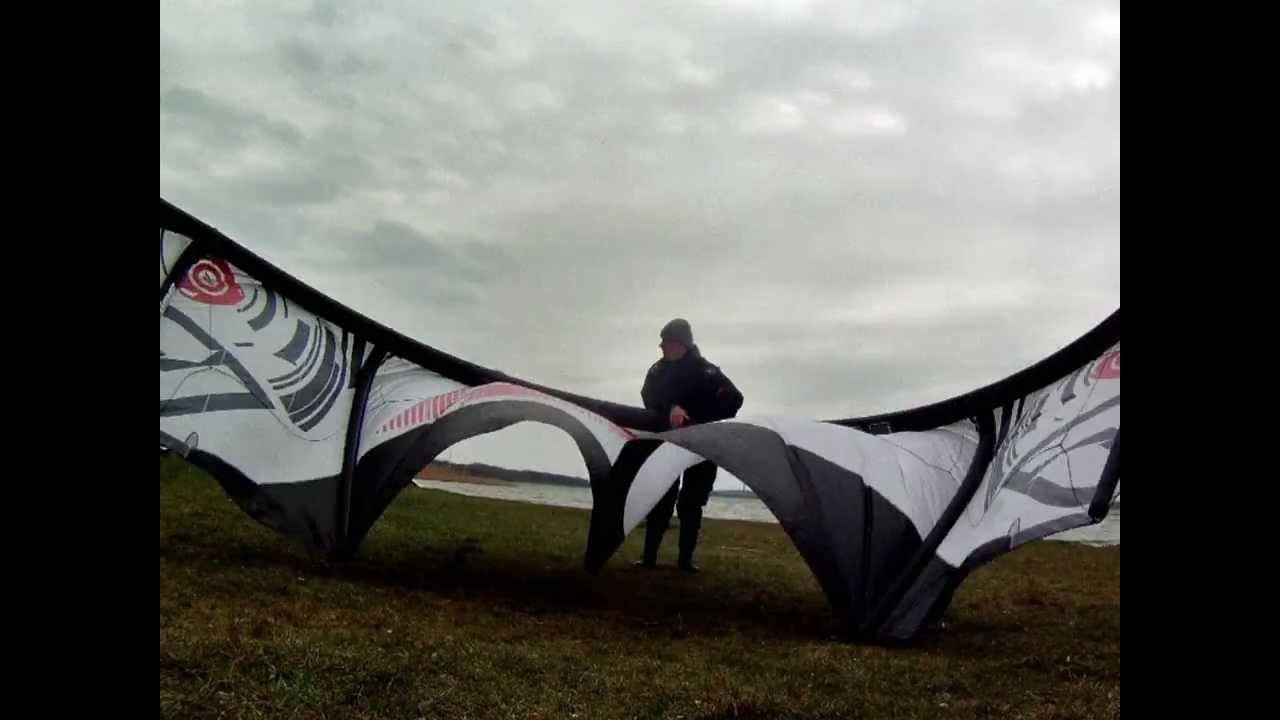 Kitesurf-Session 2012-04-09/10 - 14 qm Nitro - Switch Kites - YouTube