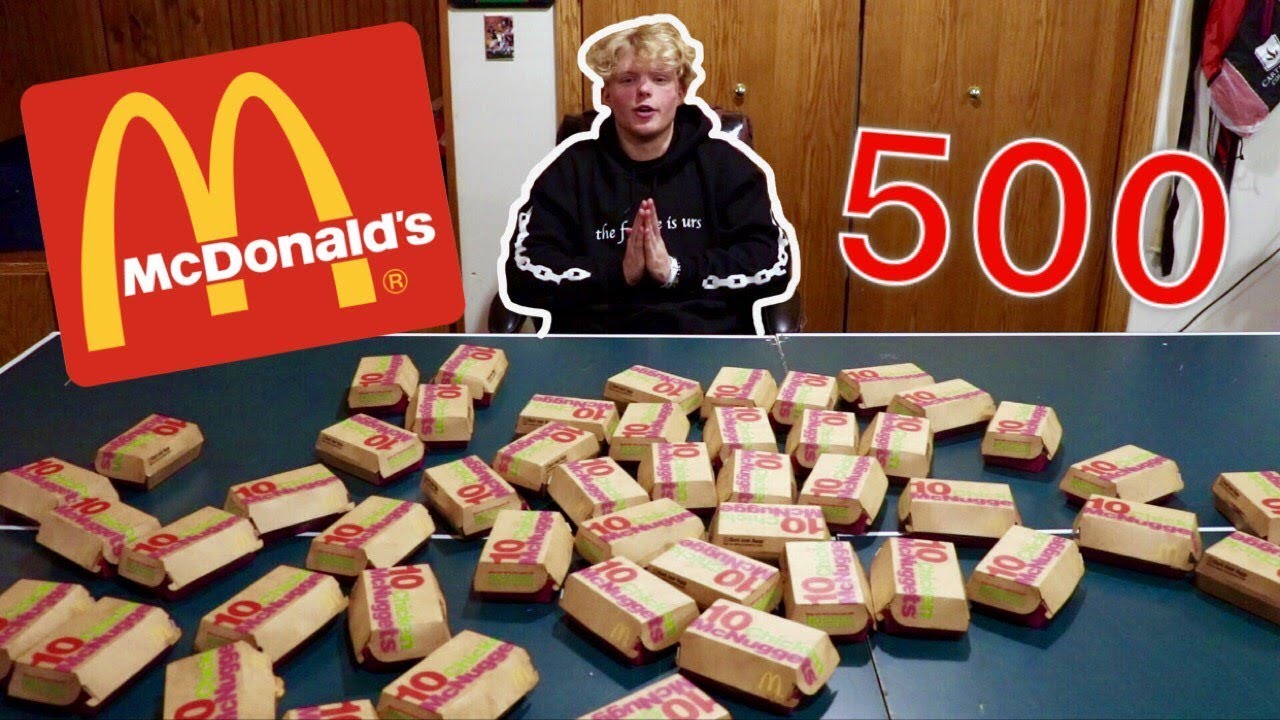 Eating 500 Chicken Nuggets For 500,000 Subscribers! - YouTube