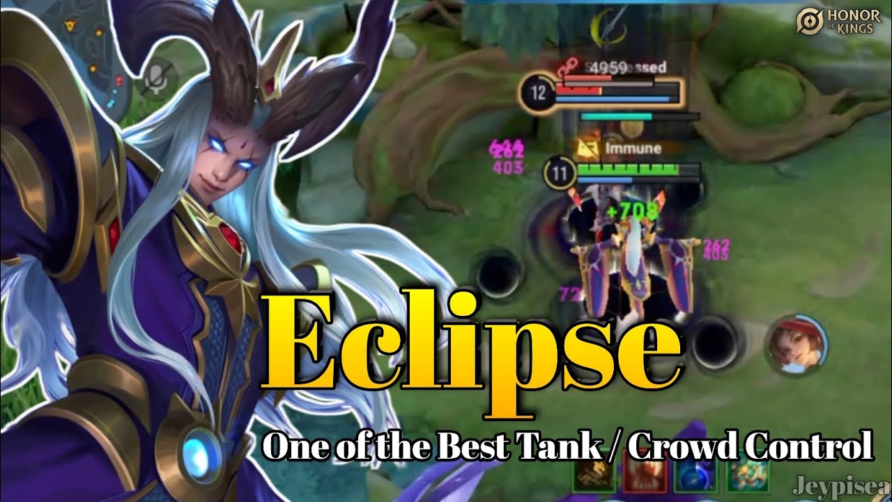One of the Best Tank / Support!! [ Eclipse Gameplay + Build & Arcana ] Honor of Kings!! - YouTube