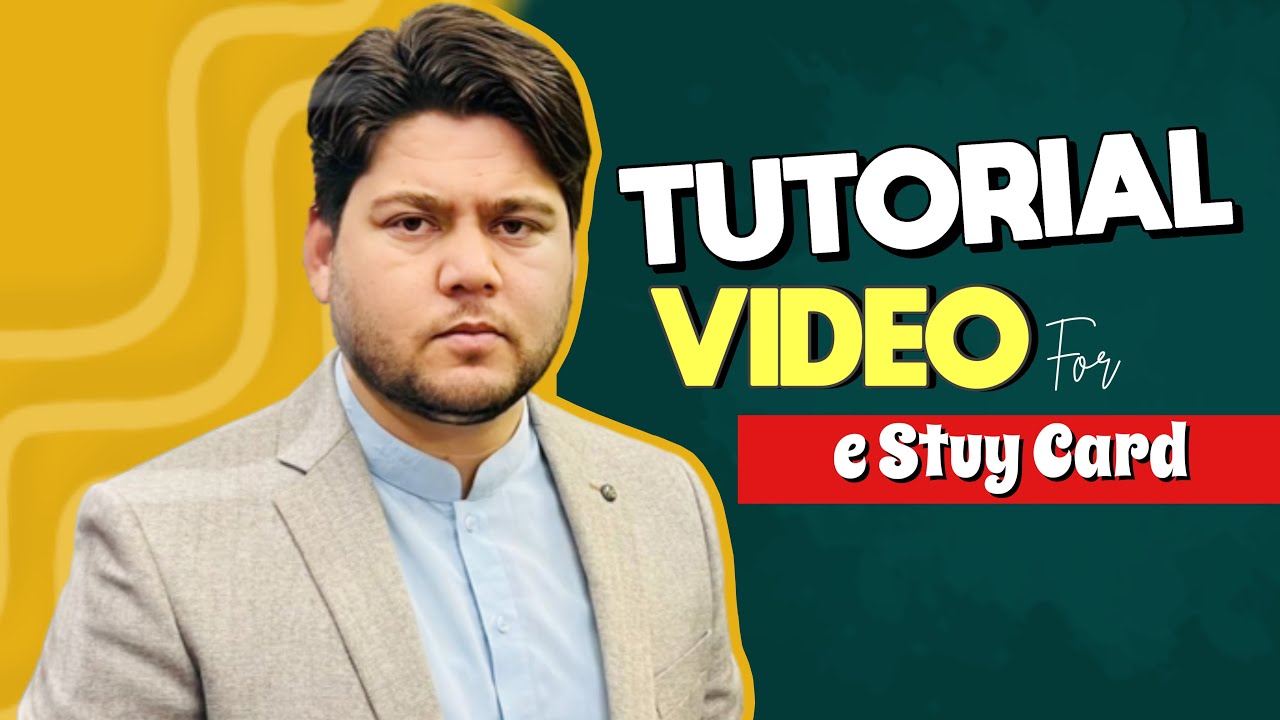 Tutorial Video for E Study card - YouTube