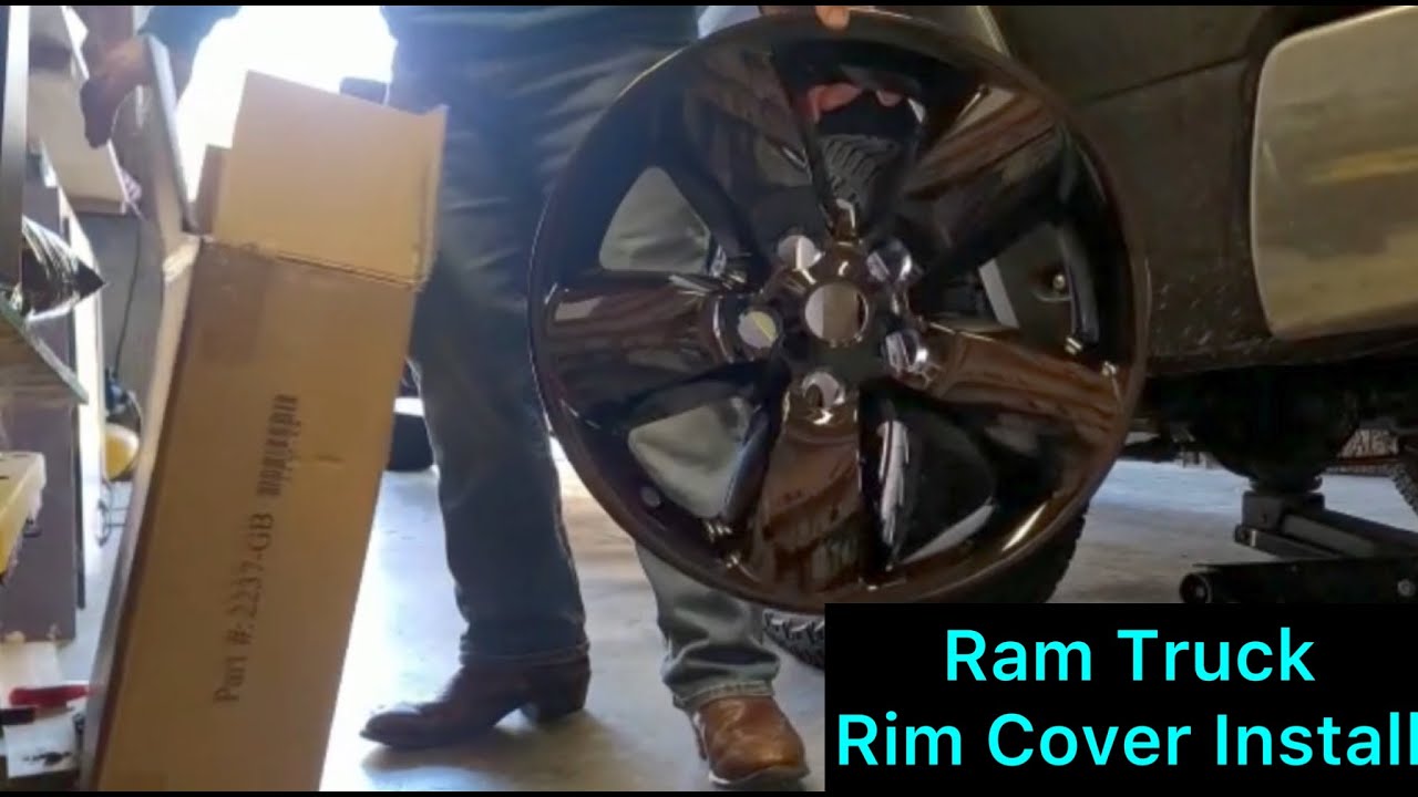 Install Pickup Truck Wheel Skins Hub Cap Rim Covers on My Dodge Ram ...