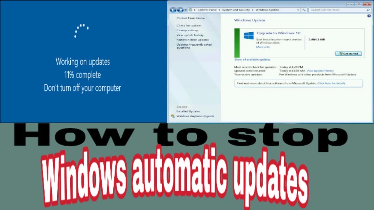 How to stop Windows Automatic update with simple steps in ktk tech ...