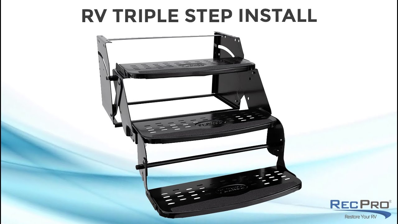 RV Triple Step Install - YouTube