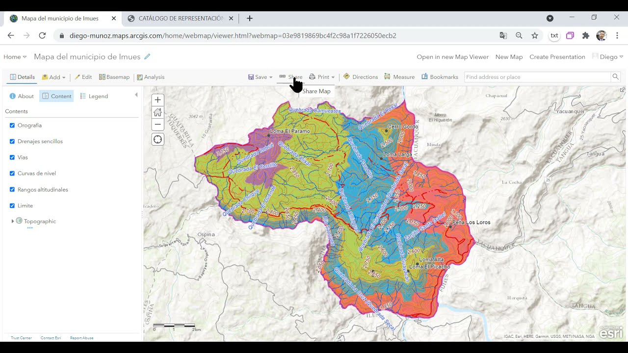 Cómo publicar mapas en ArcGIS Online - YouTube
