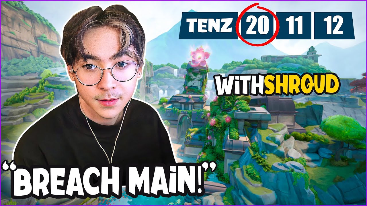 TenZ Carrying SEN Shroud In Ranked With Insane Breach Plays | VALORANT ...