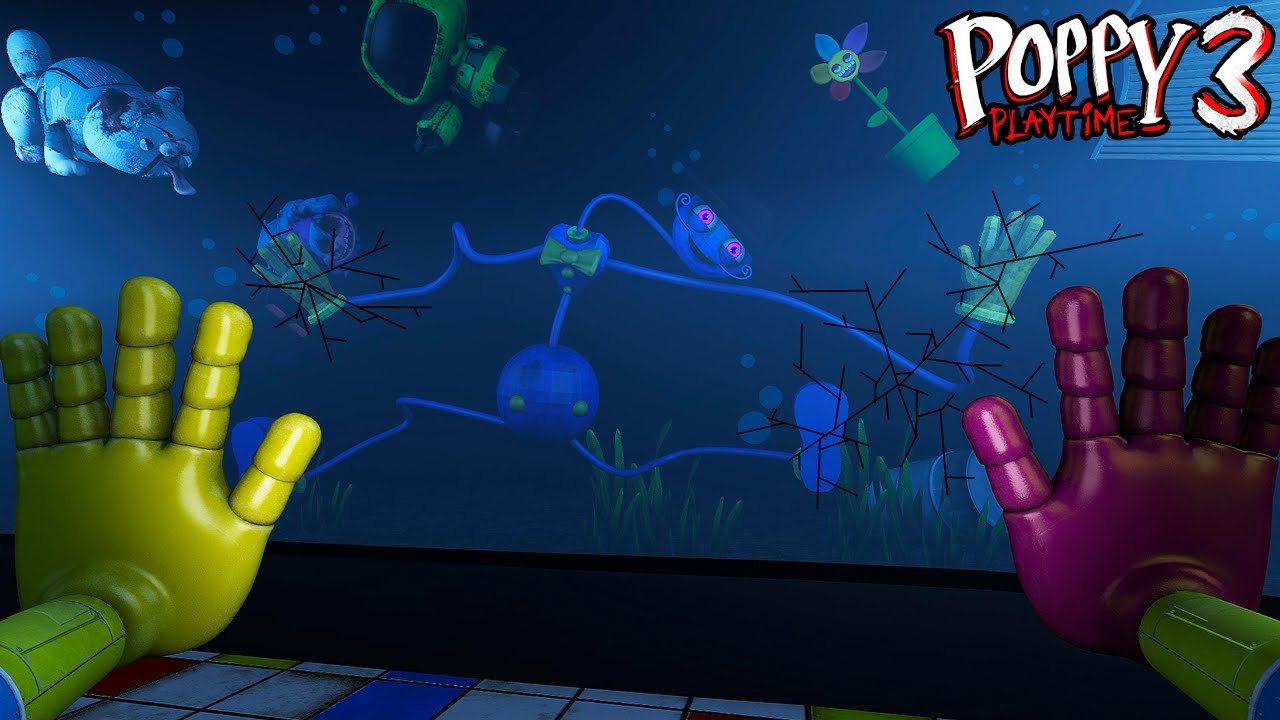 Daddy Long Legs Underwater Death / Poppy Playtime: Chapter 3 Gameplay ...