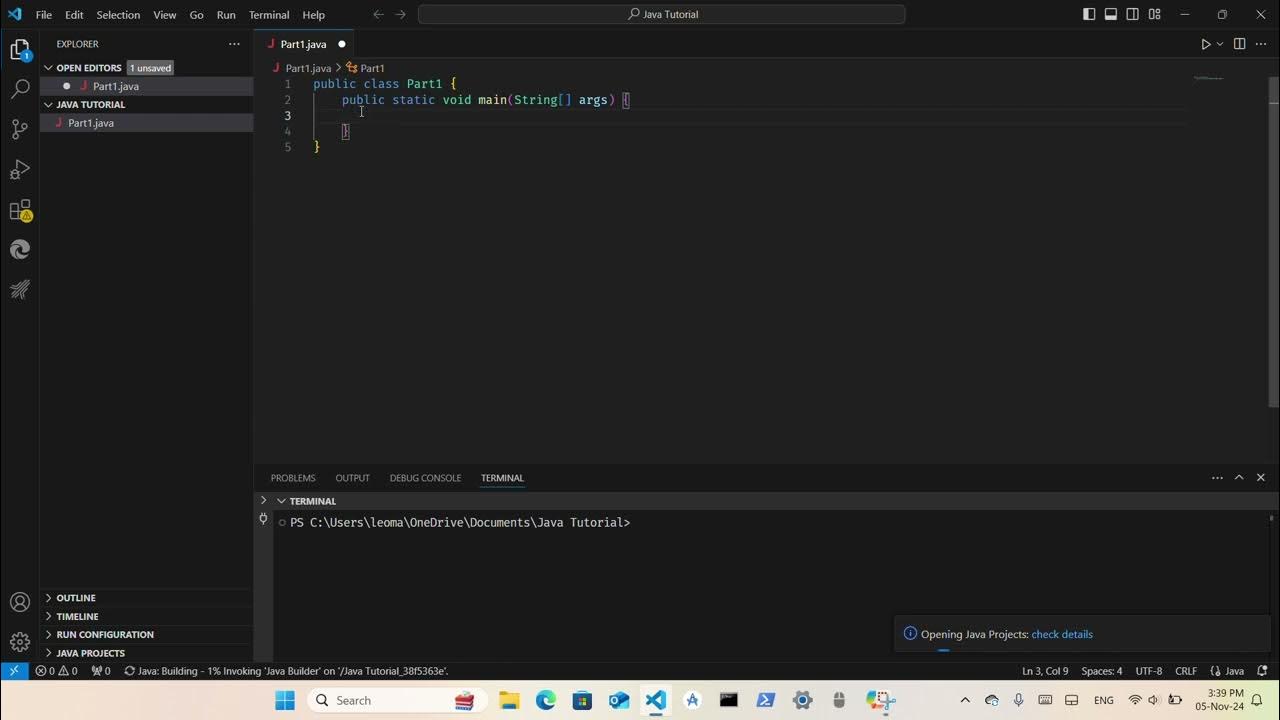 Java Coding Tutorial - Part 1 - Printing - YouTube