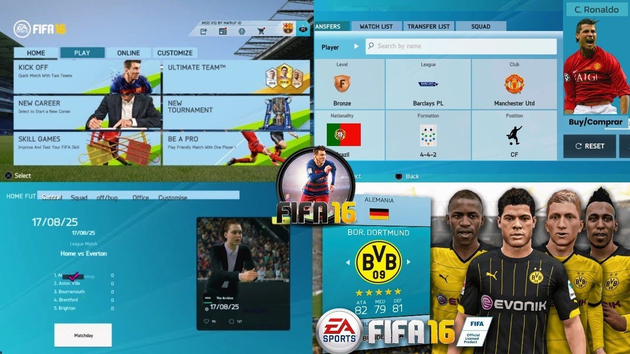 YA LLEGÓ!😍 NUEVO FIFA 16 MENU ORIGINAL📲MODO CARRERA [ANDROID 11,12,13 ...