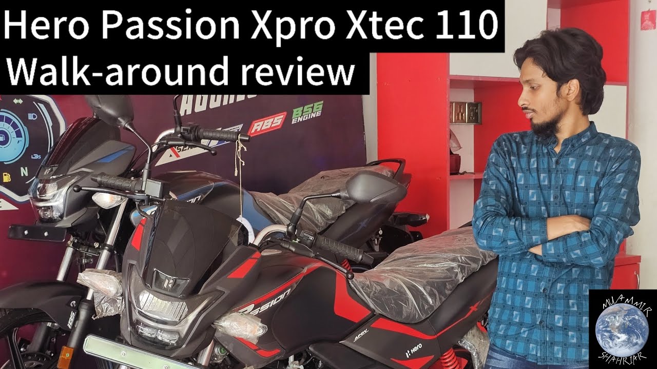 Hero Passion Xpro Xtec 110 walk-around review || Best 110cc bike. - YouTube