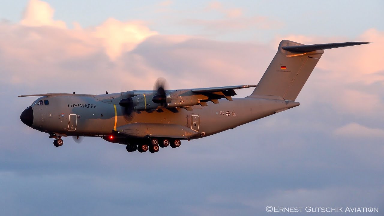 (4K) Two German Air Force Airbus A400M Atlas' Visit Toronto Pearson ...