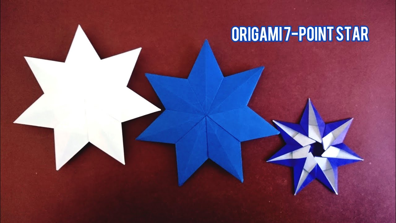 Origami 7-Point Star for Australia折纸七角星 - YouTube