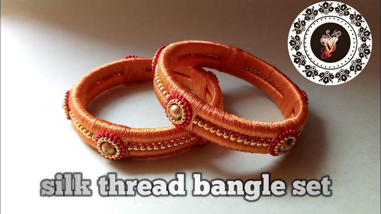 Silk thread bangle making - YouTube