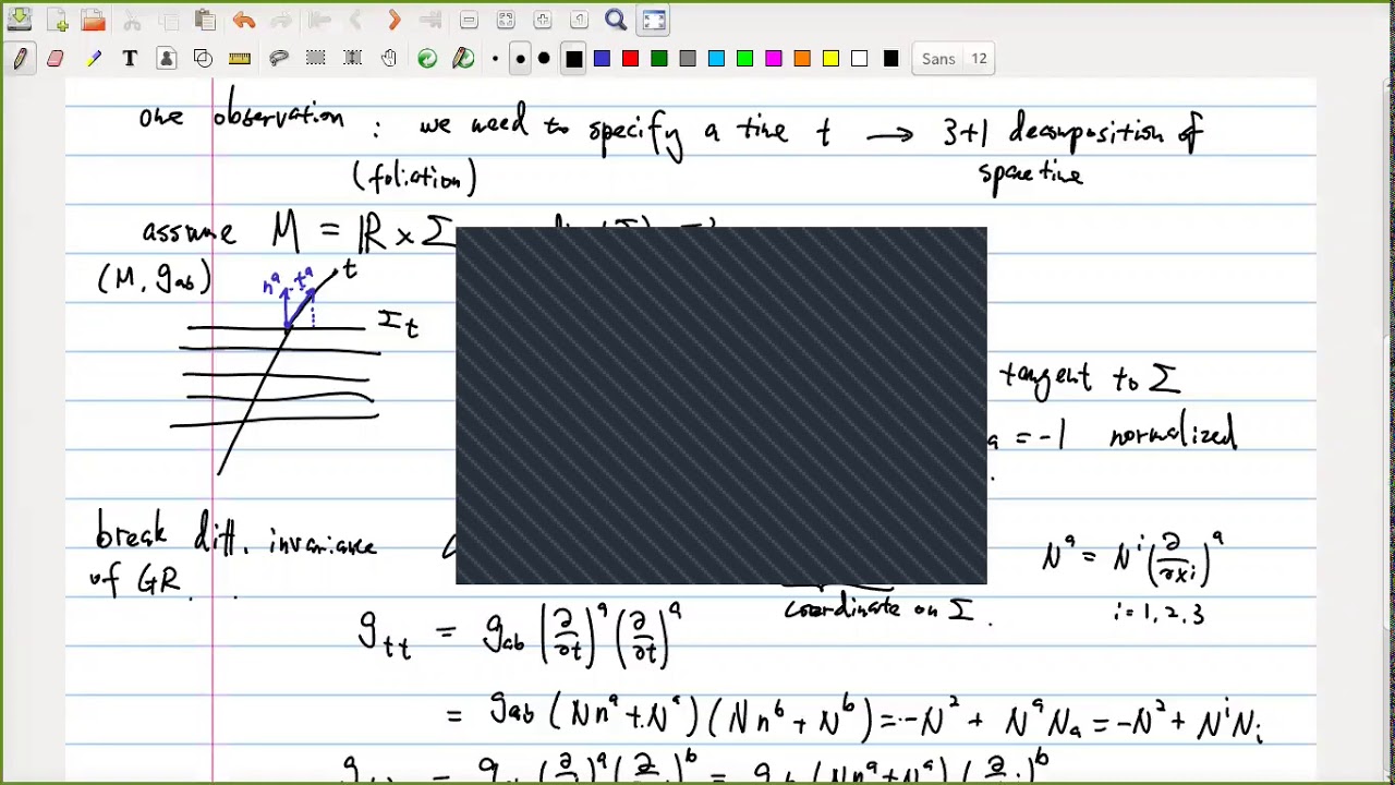 Introduction to Loop Quantum Gravity (圈量子引力) 2：ADM formalism 2 - YouTube