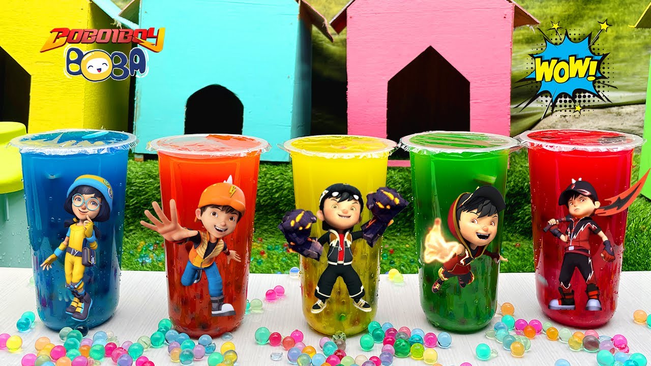 Hunting Minuman BOBA berwarna-warni dan menemukan Mainan BoboiBoy ...