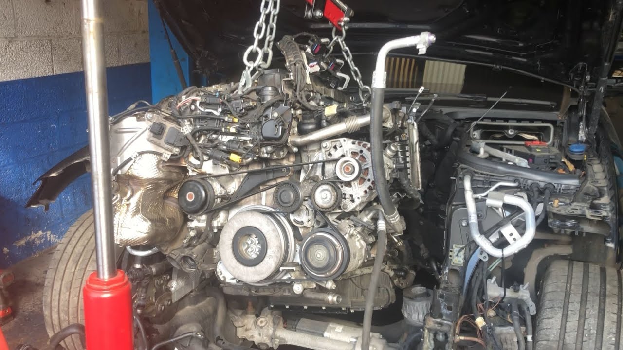 2017 Mercedes E Class Engine Swap - YouTube
