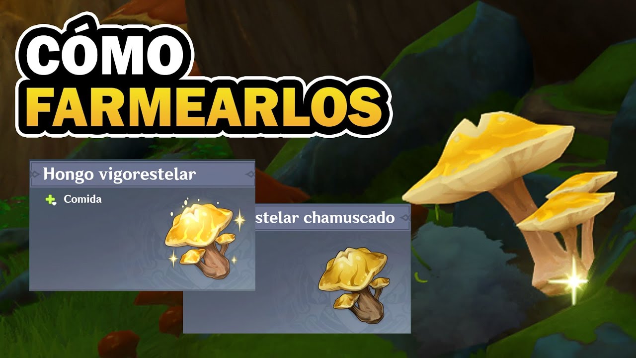 🍄COMO FARMEAR: HONGO VIGORESTELAR, HONGO CHAMUSCADO | GENSHIN IMPACT ...