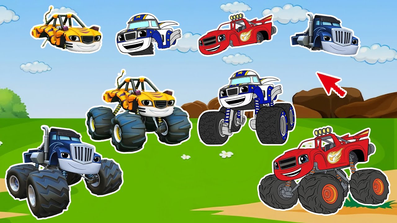 Monster Truck Adventures: Assembly Time with Blaze and Friends 🚗🔥 | Fun ...