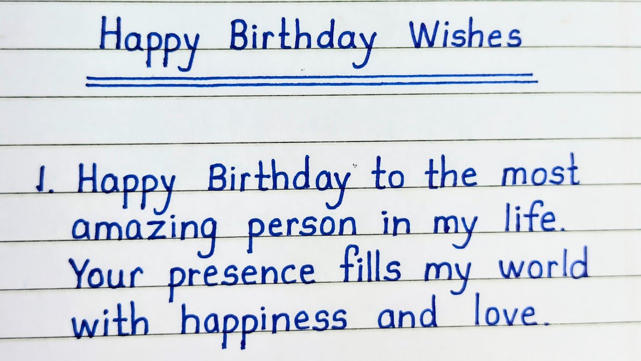 Happy Birthday Wishes For Someone Special ️| Happy Birthday Wishes ...